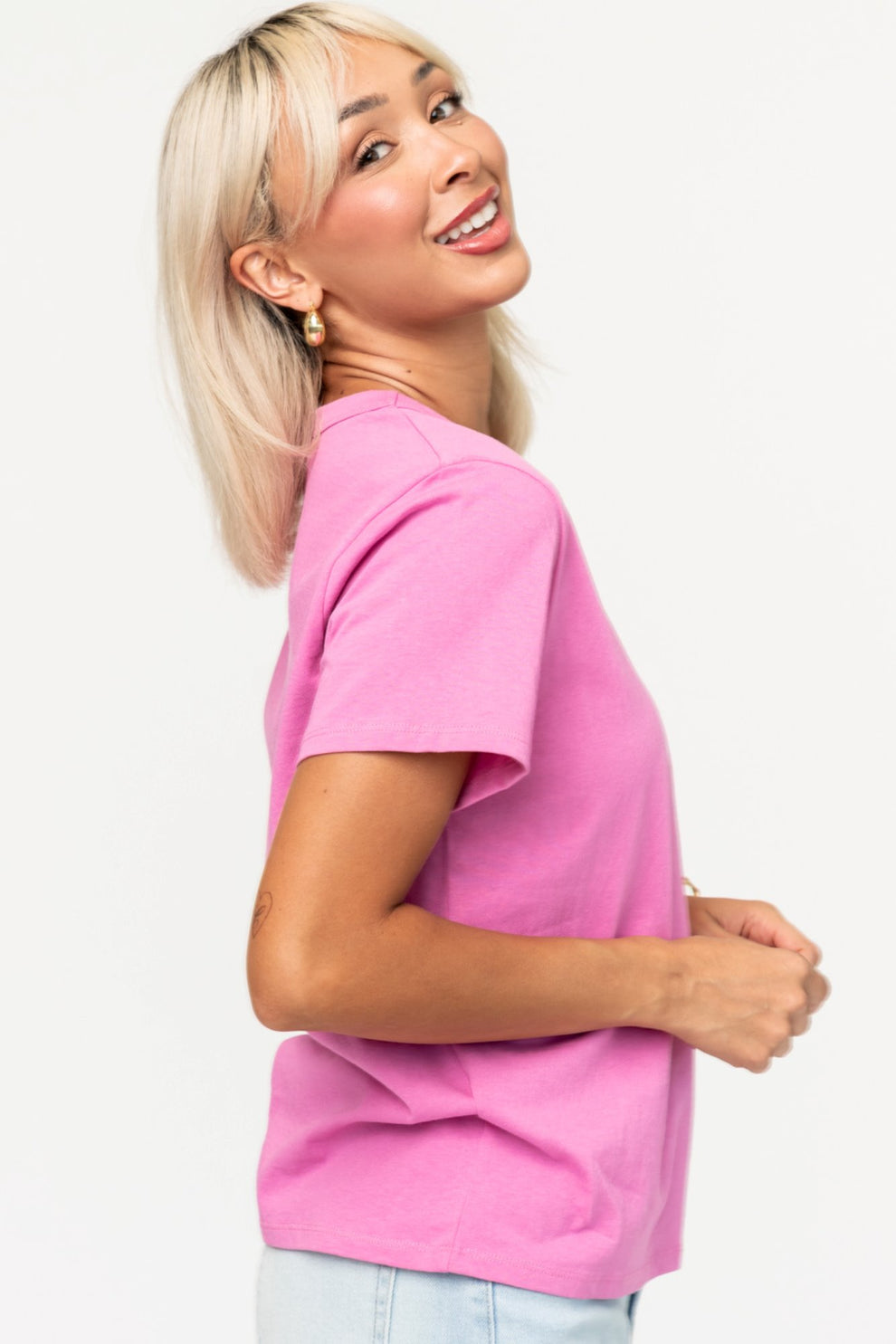 Dove Tee in Flamingo - FINAL SALE – Holley Girl