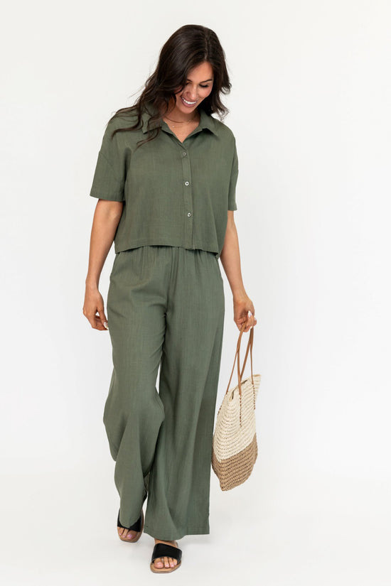 Gabbie Top in Olive - FINAL SALE – Holley Girl