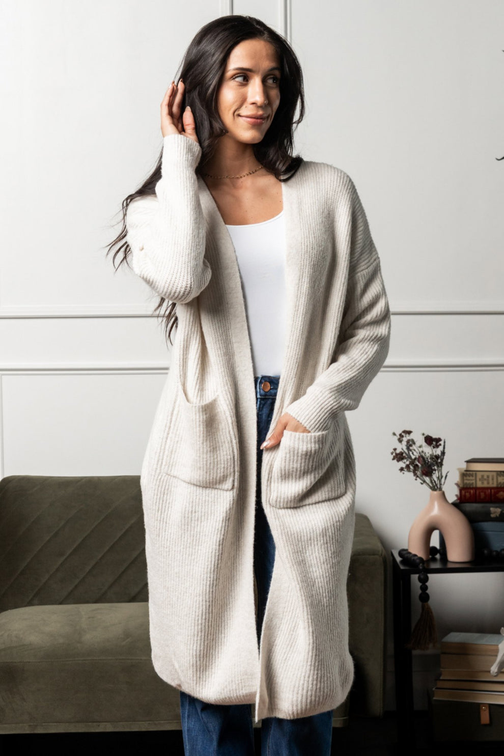 Harvest Moon Cardigan in Pearl - FINAL SALE – Holley Girl
