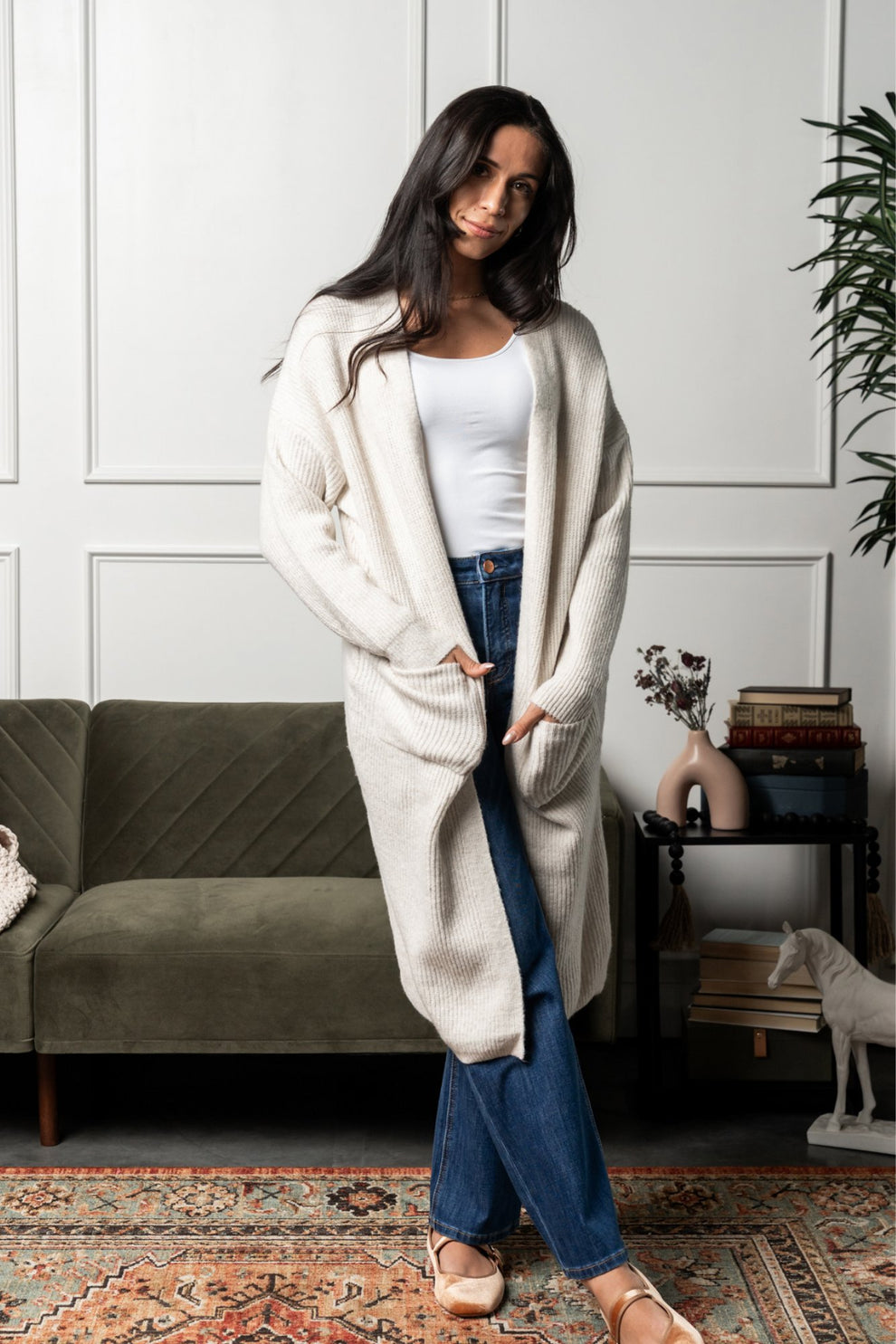 Harvest Moon Cardigan in Pearl – Holley Girl